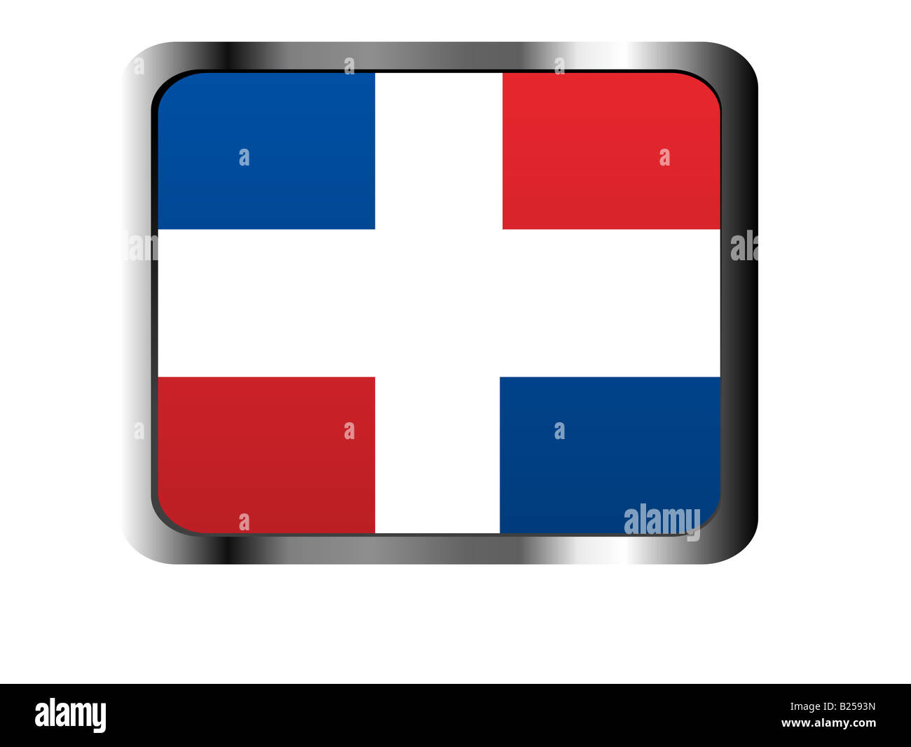 dominican republic flag Stock Photo - Alamy