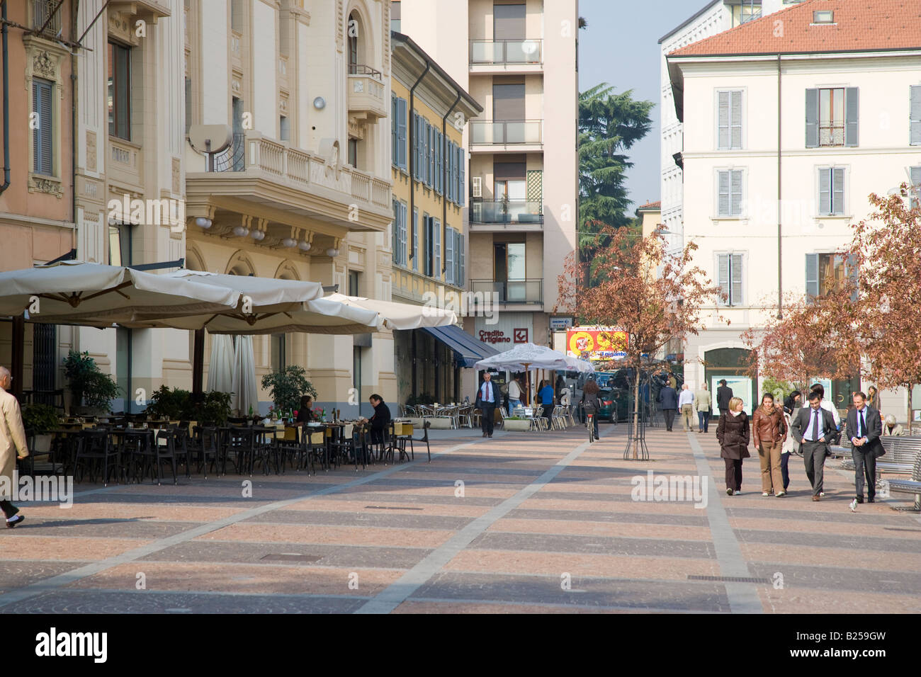 People and streets Monza Lombardy Italy Stock Photo - Alamy