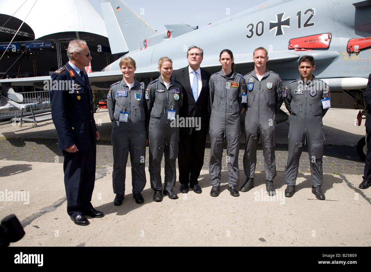 German Federal Defence Minister Dr Franz Josef Jung at Schonefeld ...