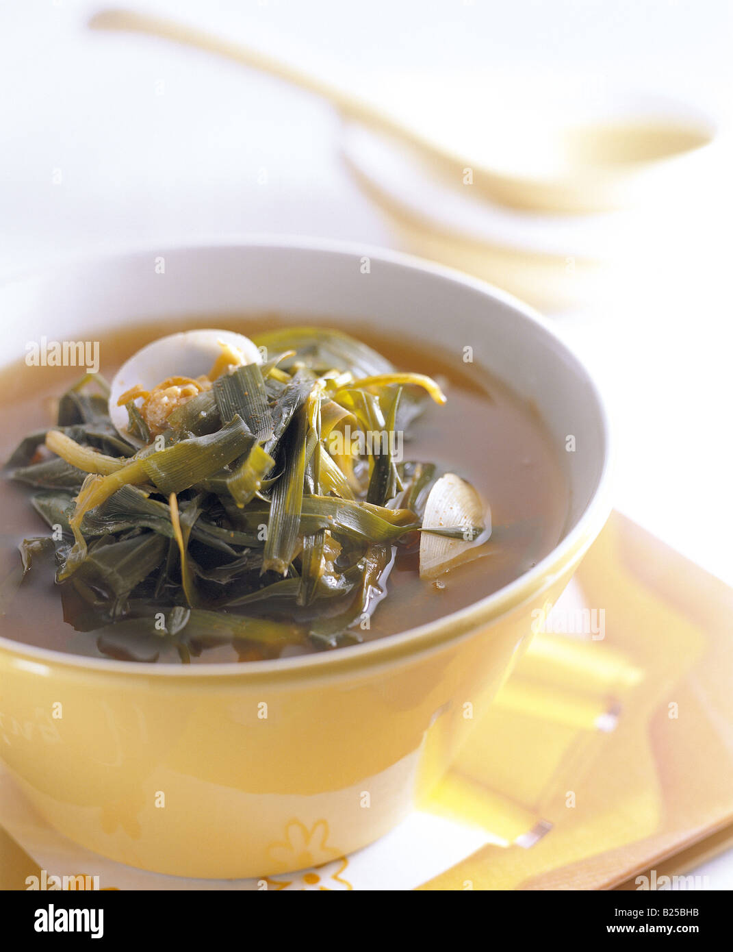 Korean cooking - soup, stew and table setting Stock Photo - Alamy