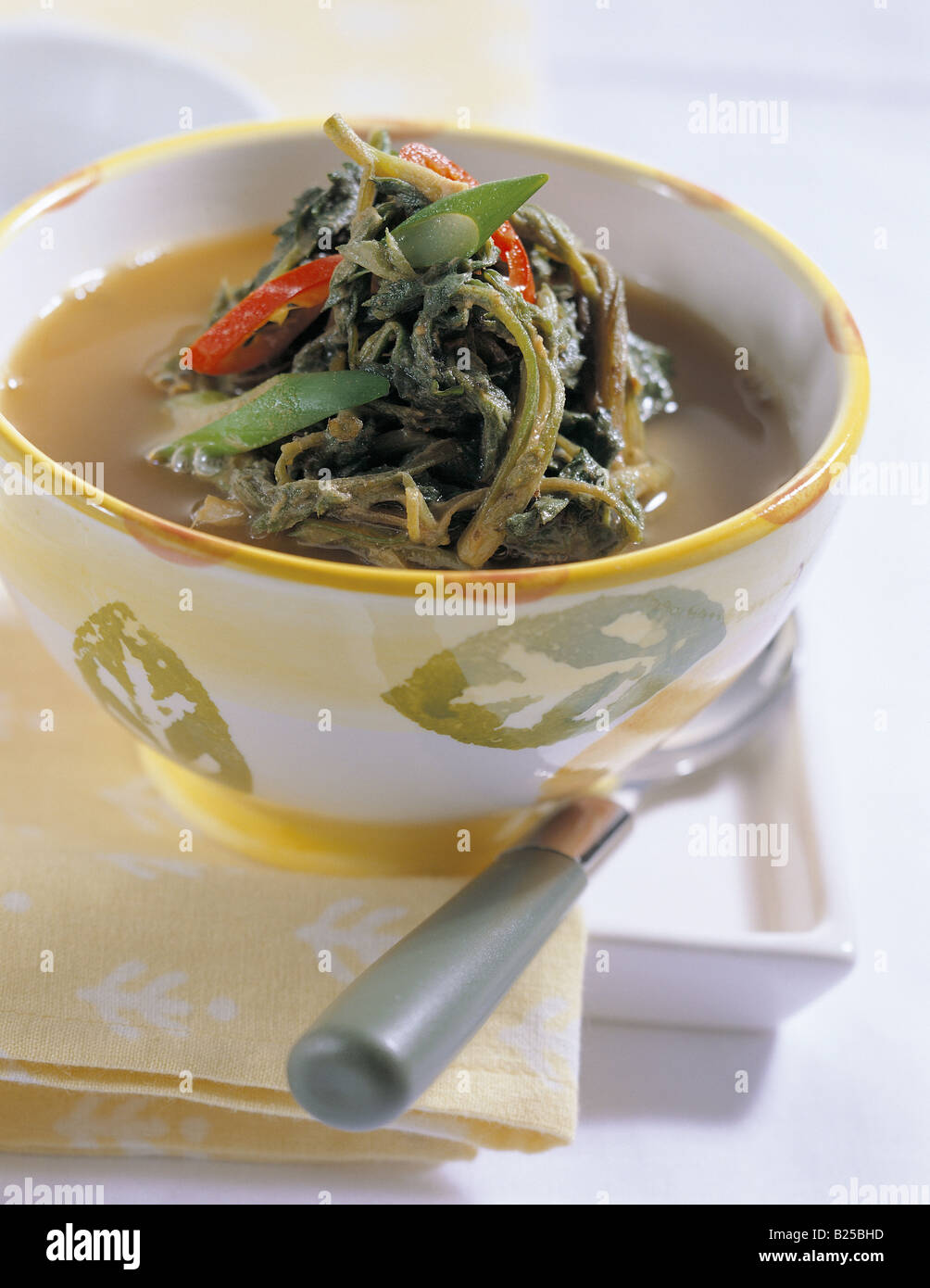 Korean cooking - soup, stew and table setting Stock Photo - Alamy