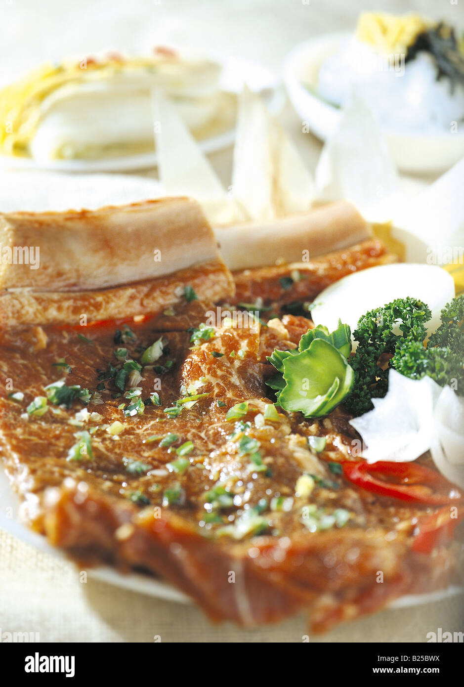 Korean food - roast meet Stock Photo - Alamy