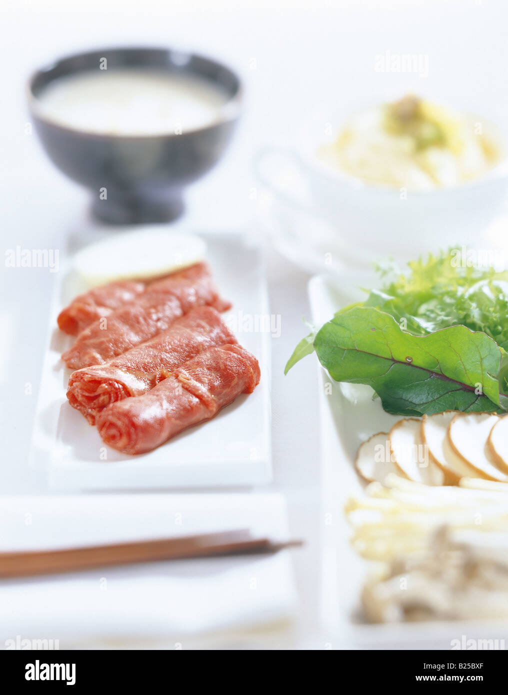 Korean food - meet Stock Photo - Alamy