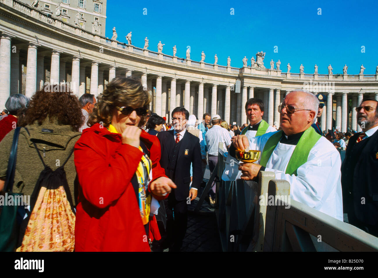 People Receiving Holy Communion