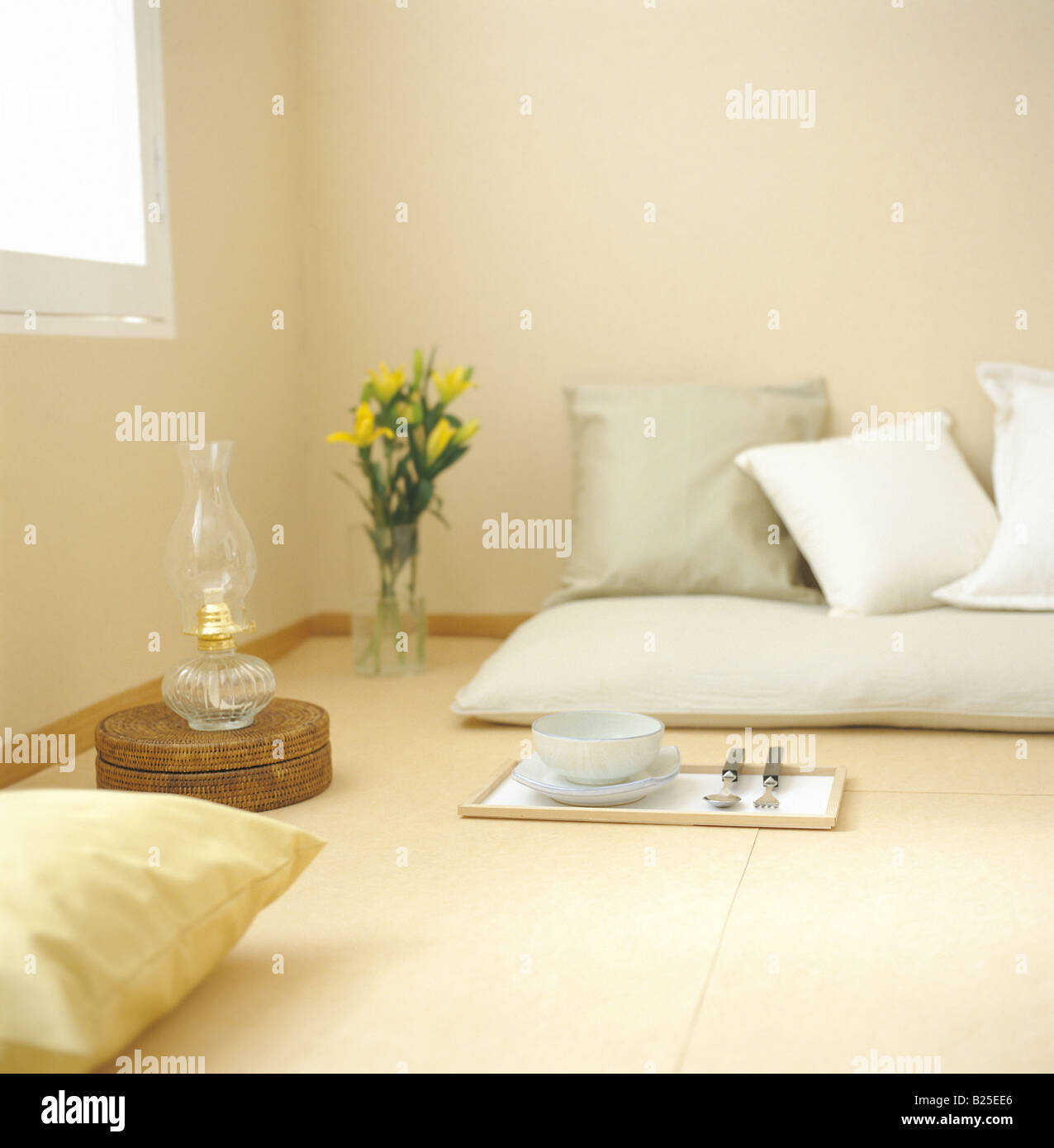 Tatami style living room Stock Photo - Alamy