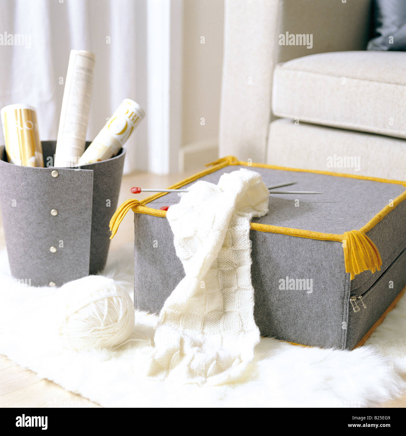 Living room with interior items Stock Photo - Alamy