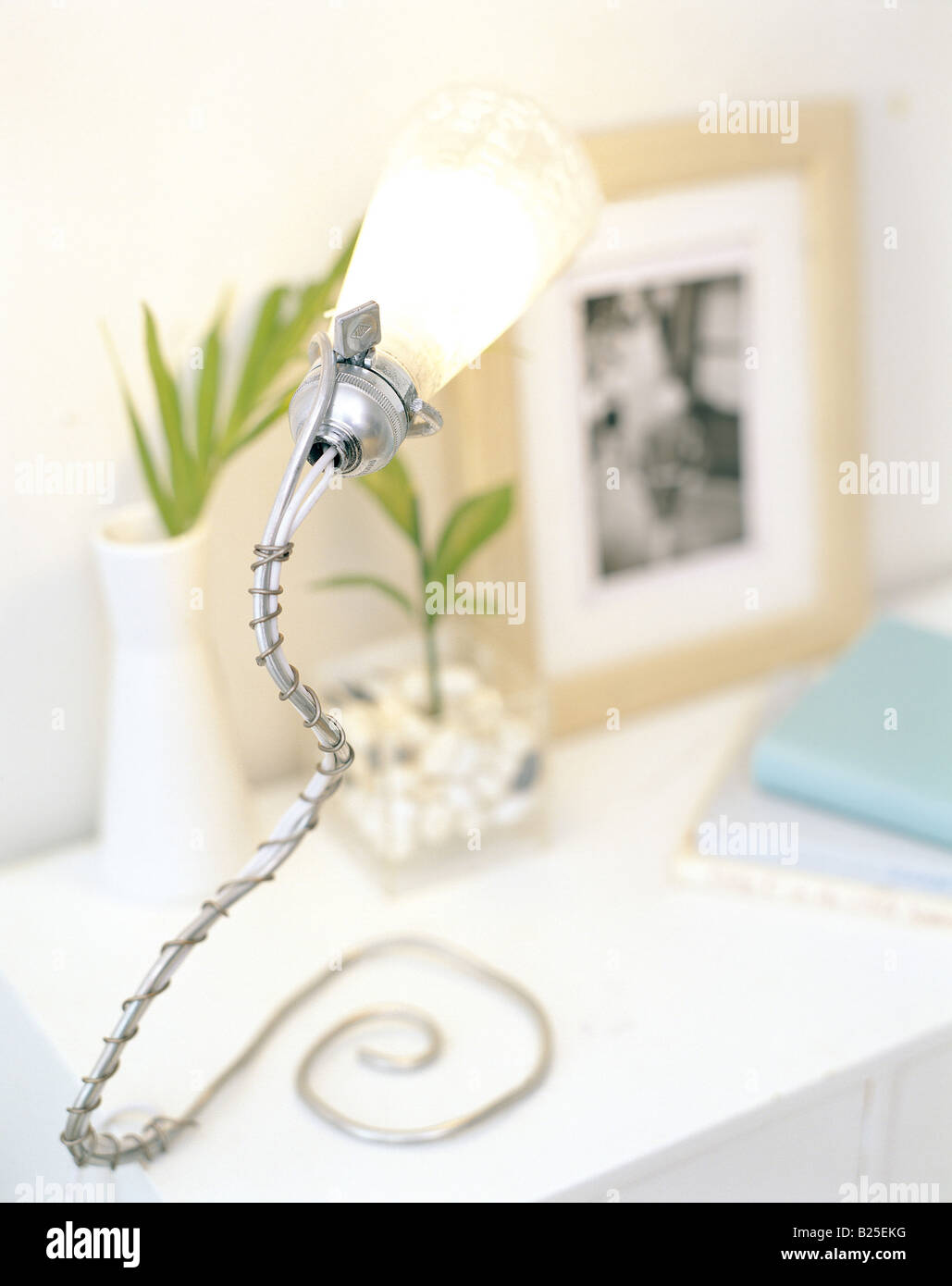 Lamp and picture frame Stock Photo - Alamy