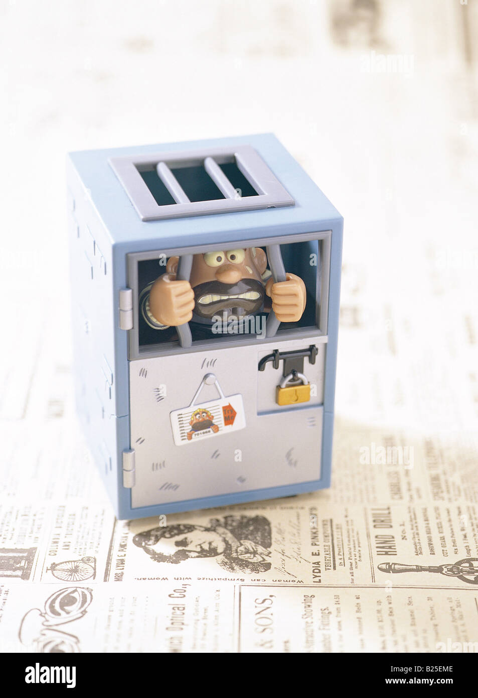 Paper clay toy, prison Stock Photo - Alamy