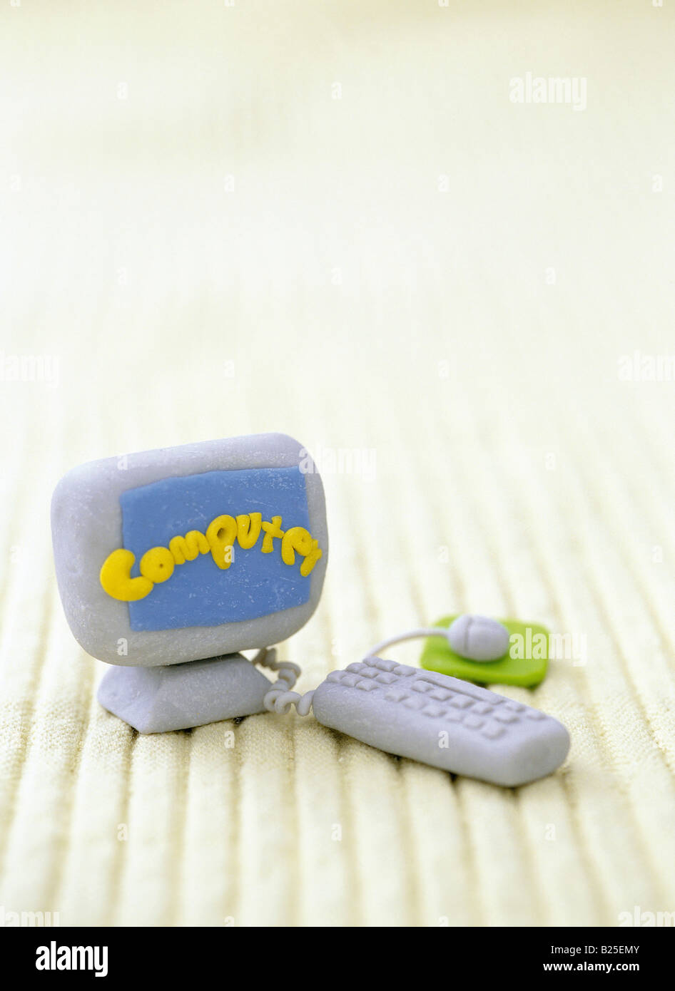 Paper clay toy, computer Stock Photo - Alamy