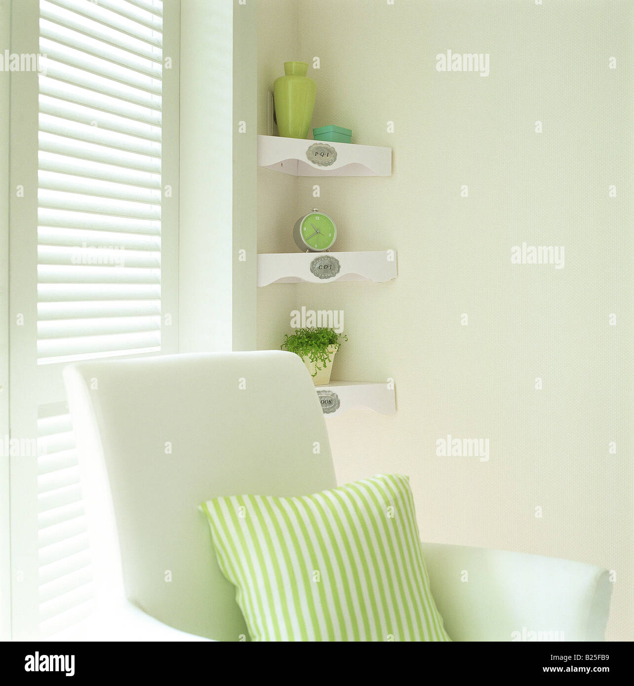 Home furnished with interior decoration objects Stock Photo - Alamy