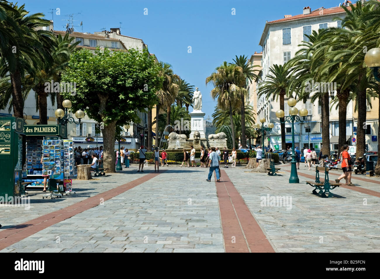 A white marble Statue of Napoleon on Place Marechal Foch with ...