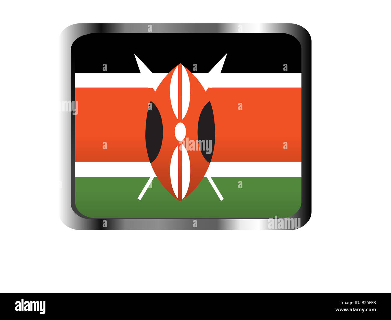 Kenya national flag Cut Out Stock Images & Pictures - Alamy