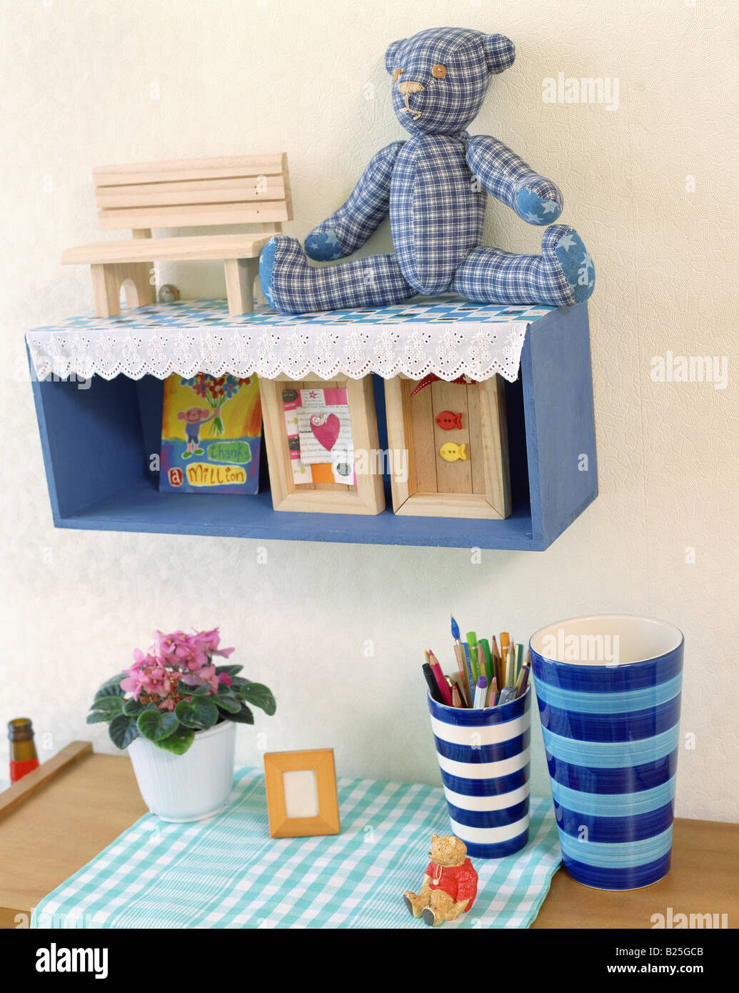 Home furnished with interior decoration objects Stock Photo - Alamy