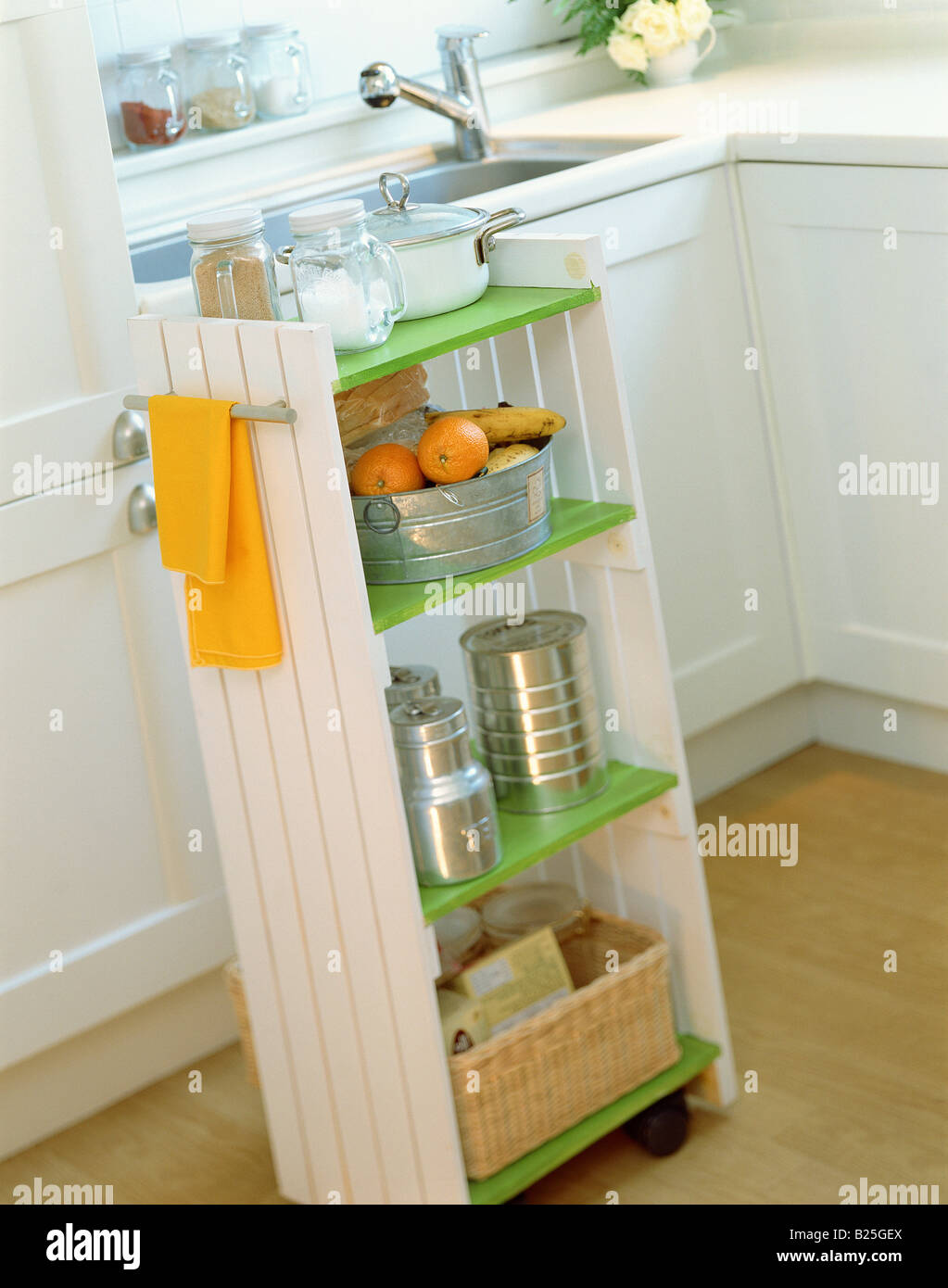 Home furnished with interior decoration objects Stock Photo - Alamy