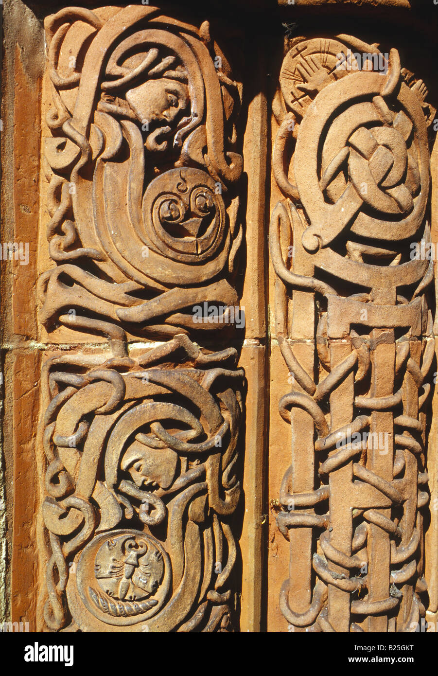 Terracotta ornament in Celtic revival style on Watts Chapel Compton ...