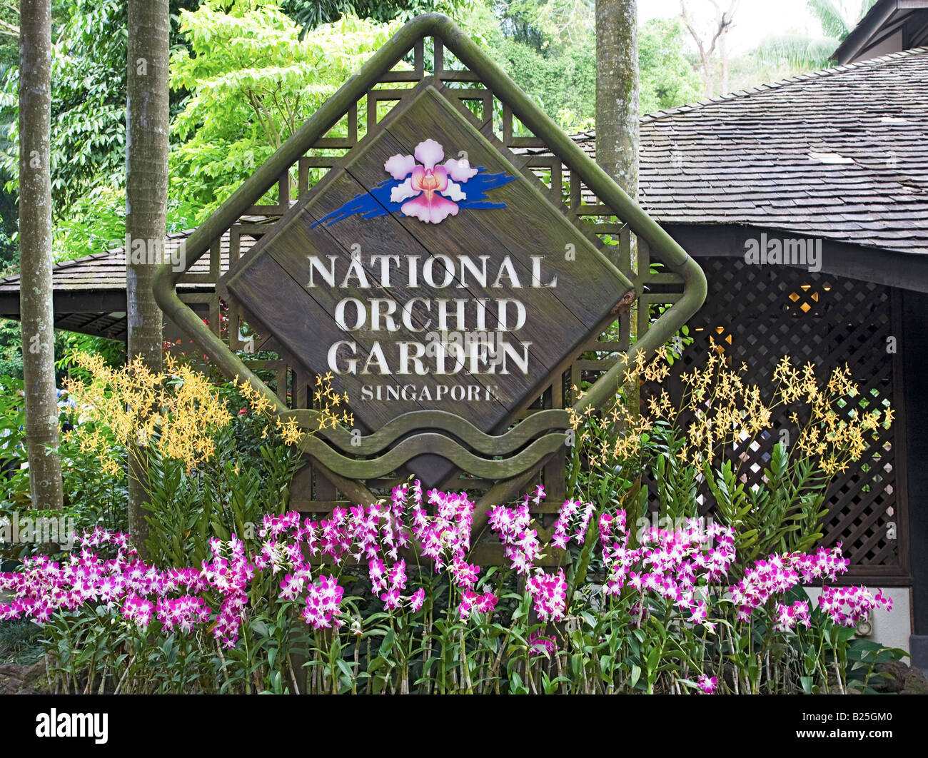 Entrance sign botanical garden hi-res stock photography and images - Alamy