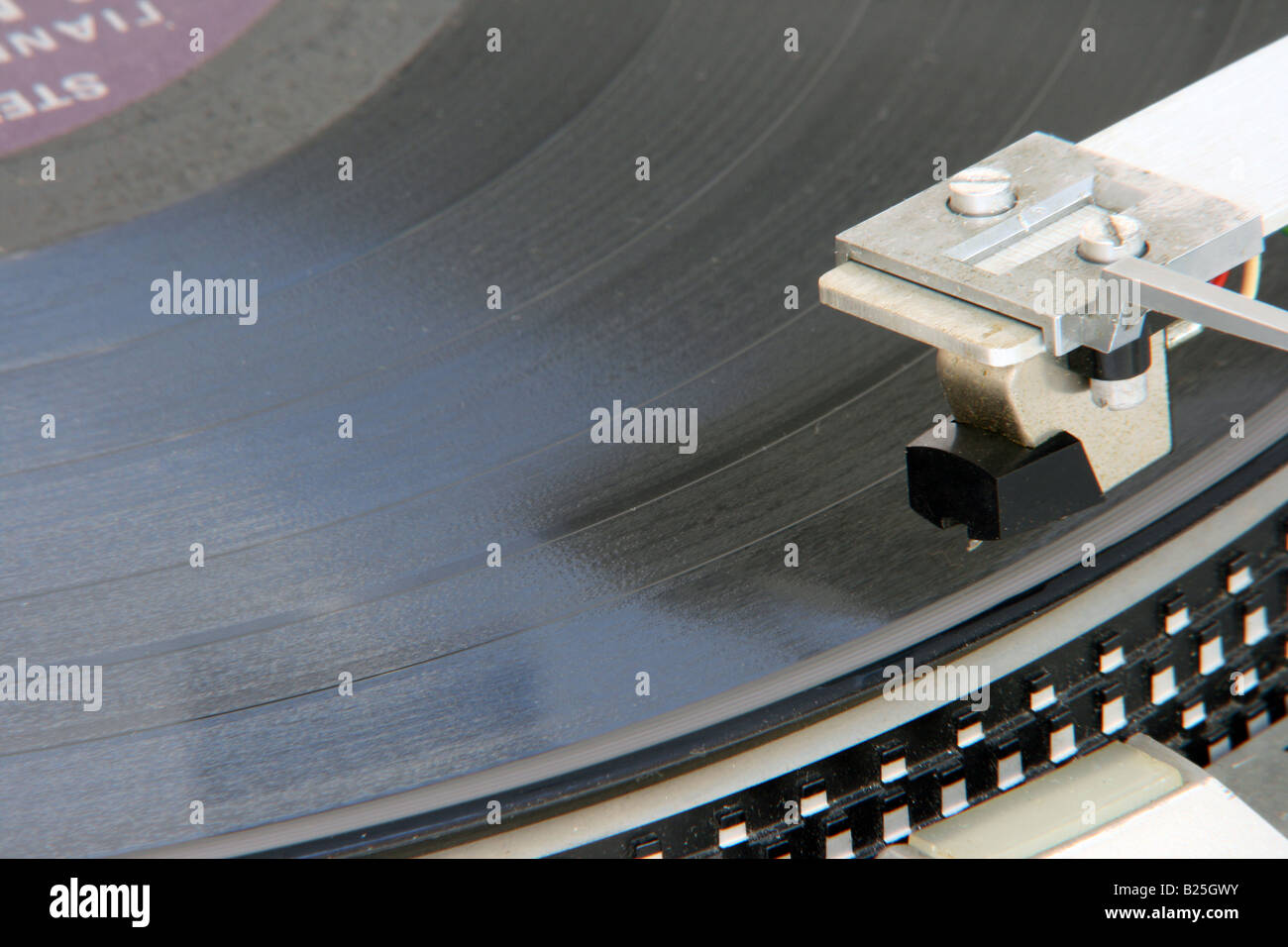 closeup of old turntable with long play vinyl Stock Photo - Alamy