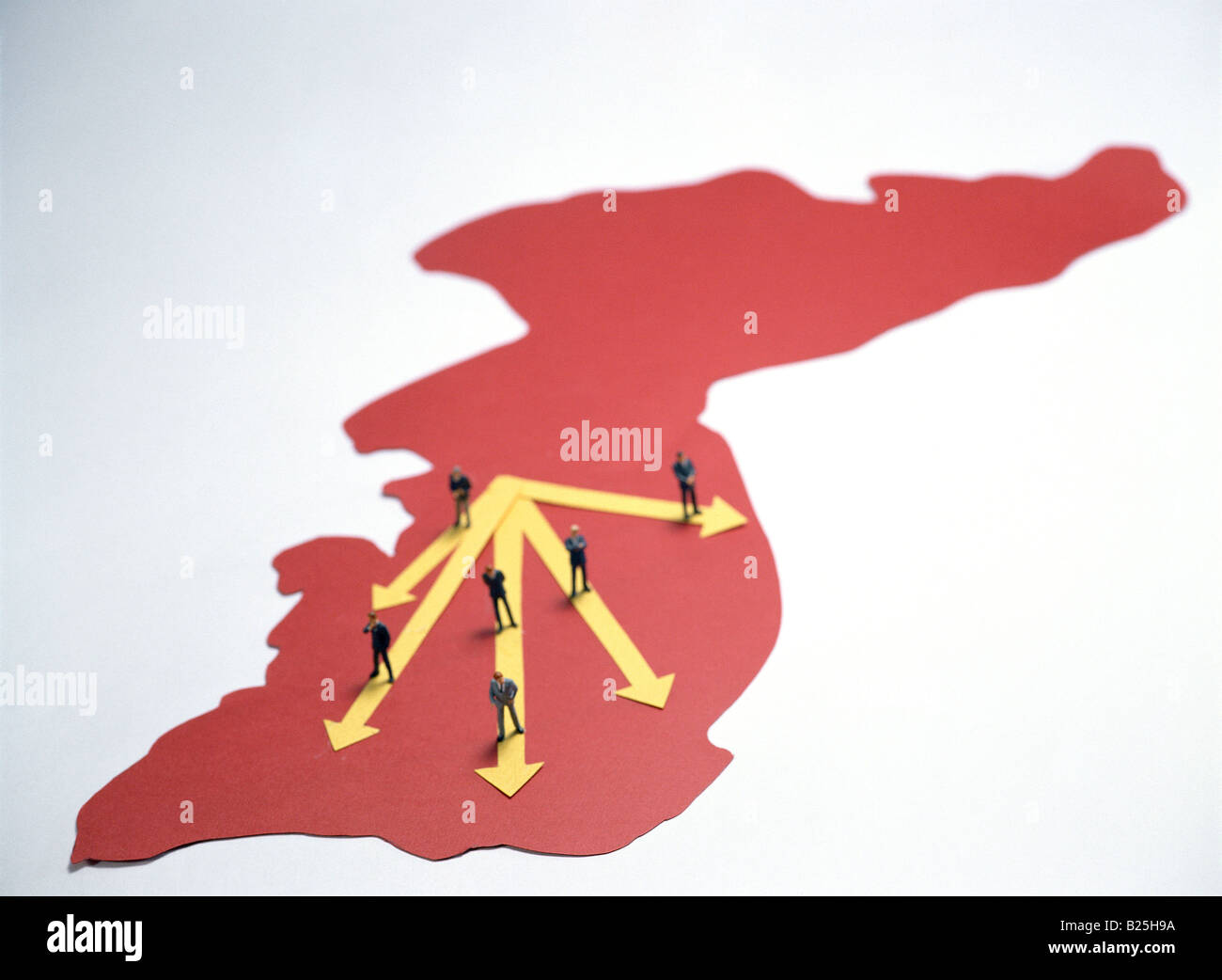 Arrow and person Stock Photo - Alamy