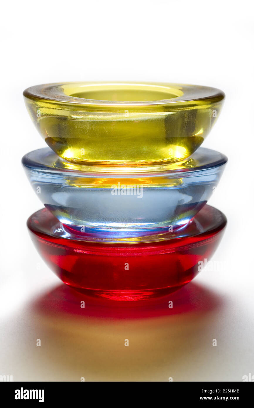 colorful tea light candle holder Stock Photo - Alamy