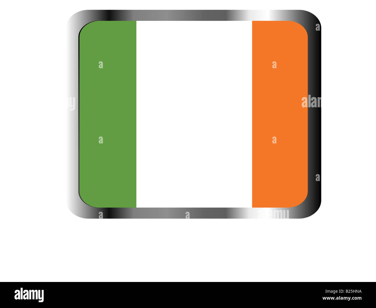 Ireland rectangle flag icon Cut Out Stock Images & Pictures - Alamy