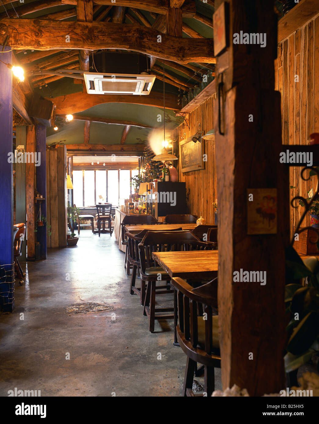 Interior view of restaurant Stock Photo - Alamy