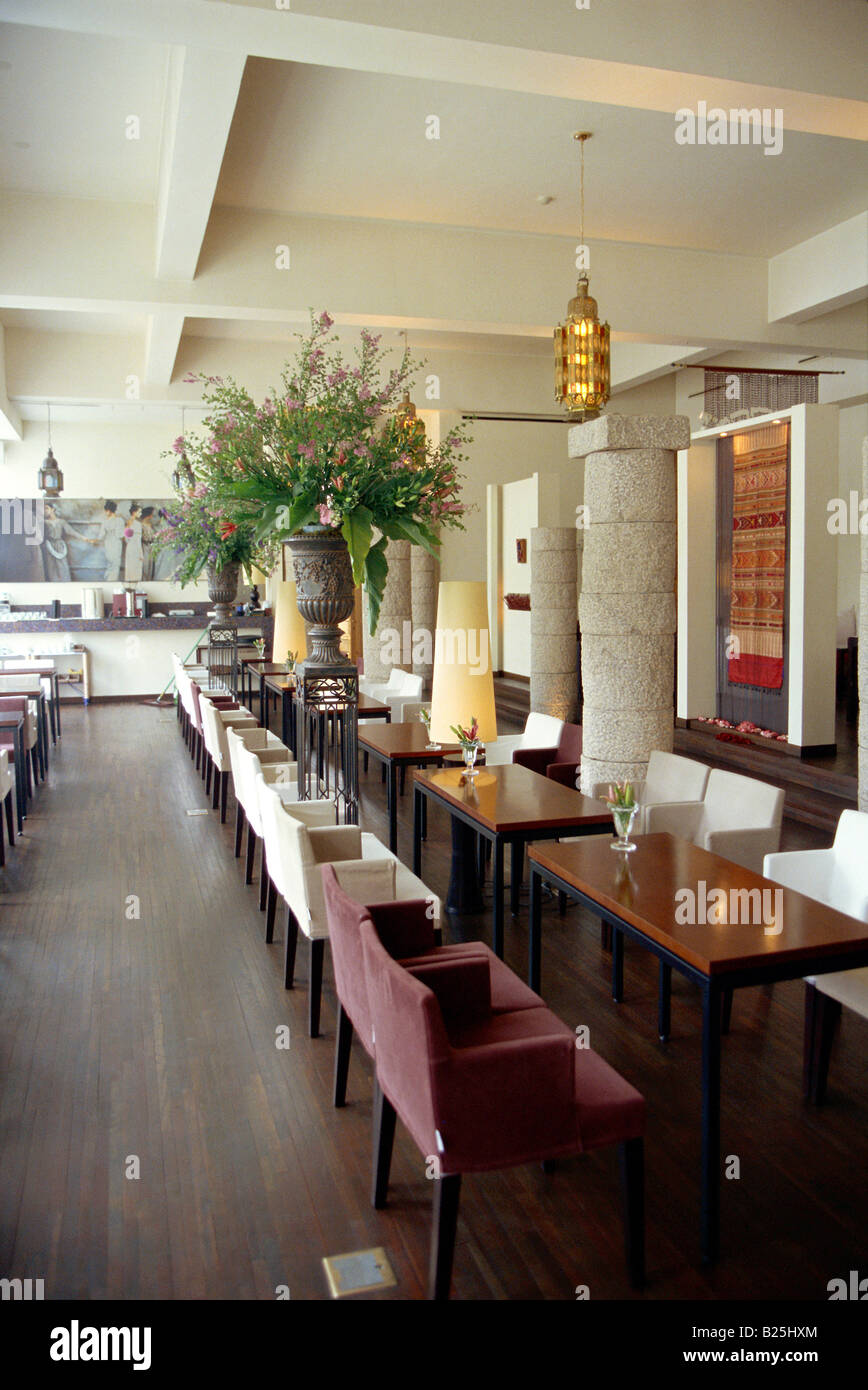 Interior view of restaurant Stock Photo - Alamy