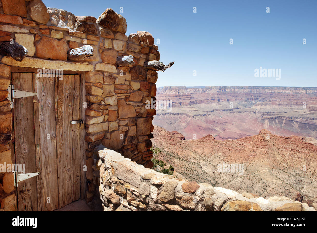 View from Desert View Watchtower at the South Rim of the Grand Canyon ...