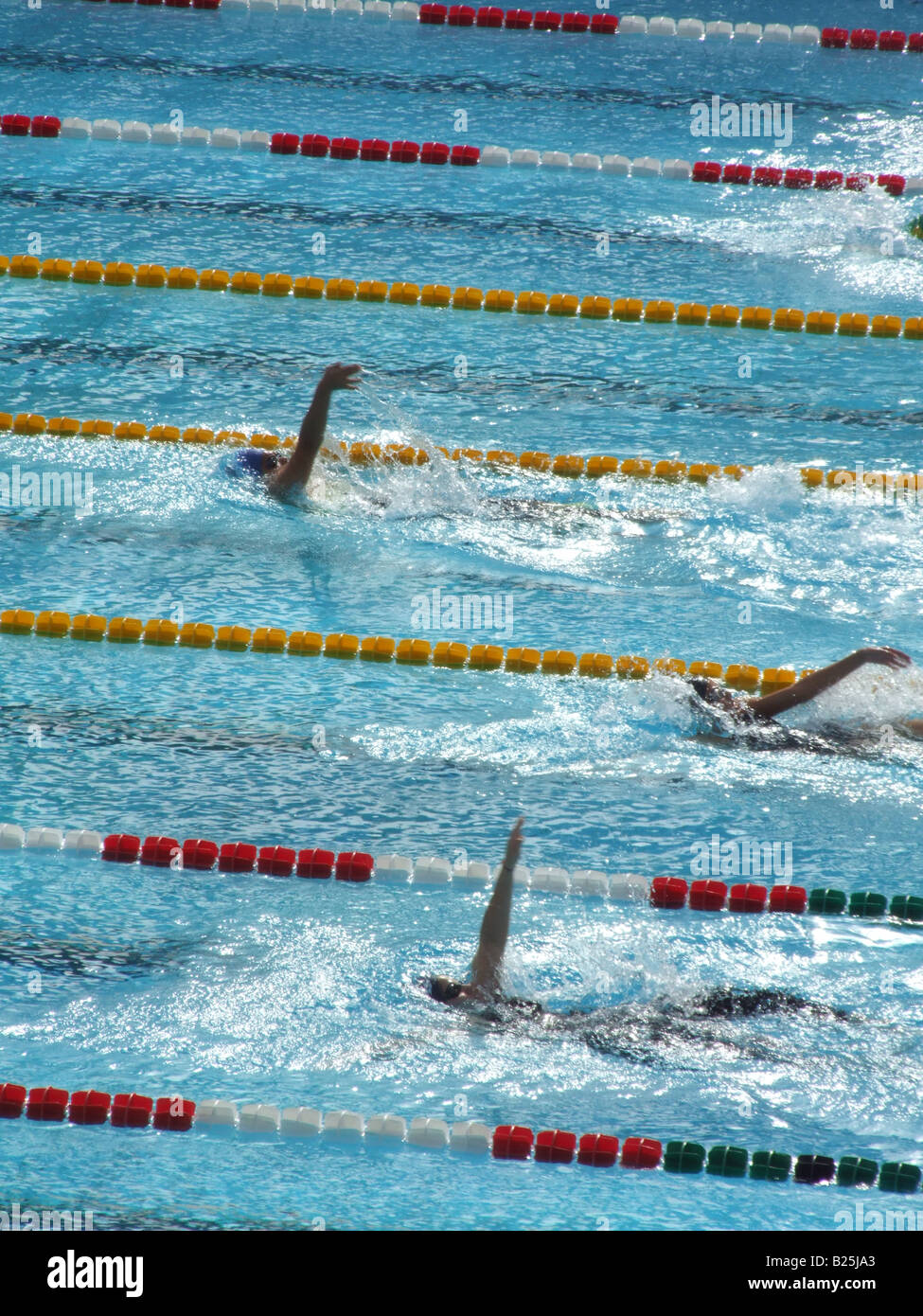 Female swimmer in olympic pool in rome hi-res stock photography and ...
