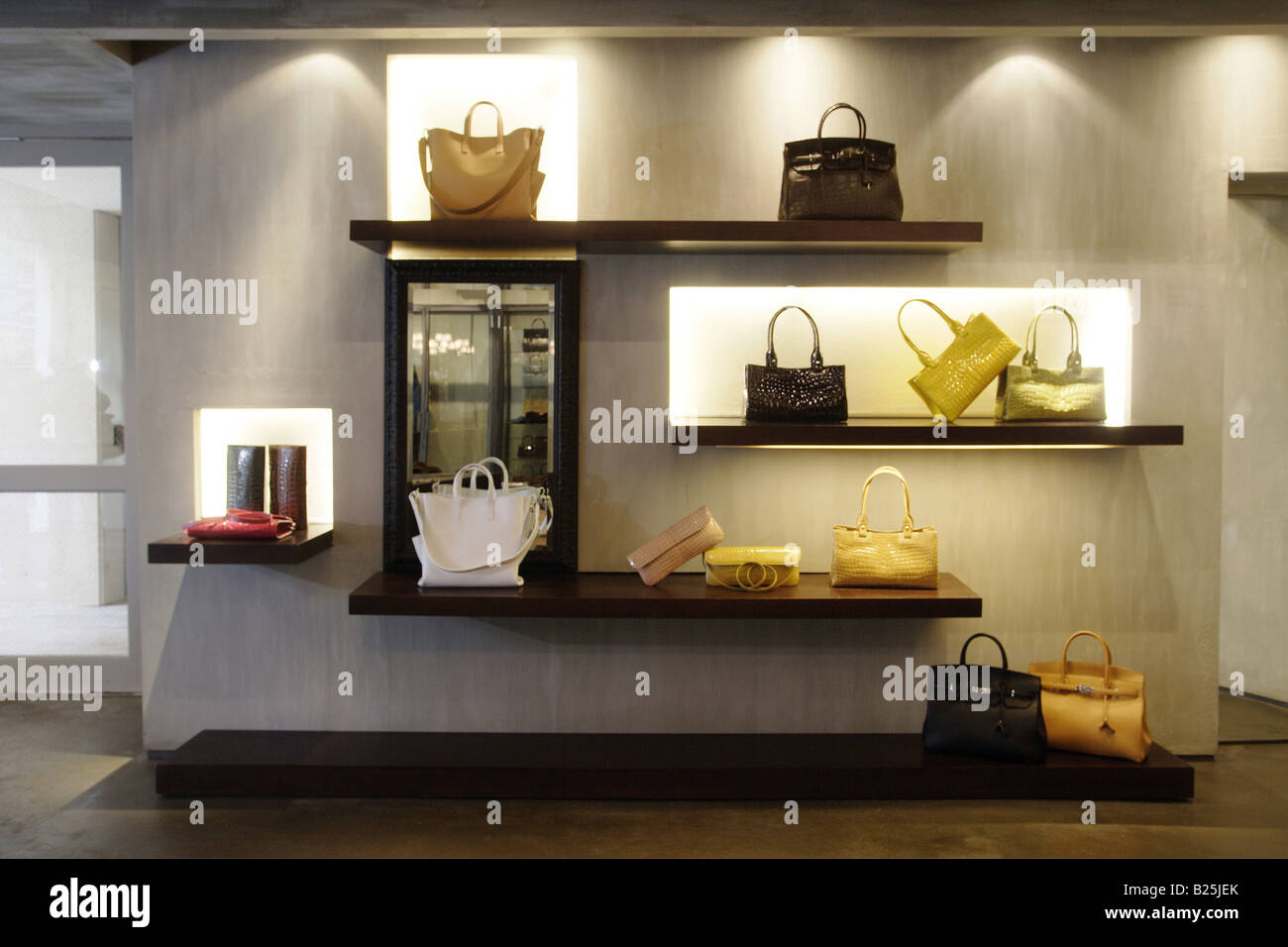 Interior view of clothing shop Stock Photo - Alamy