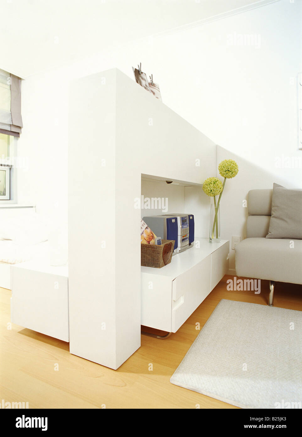 Home furnished with interior decoration objects Stock Photo - Alamy