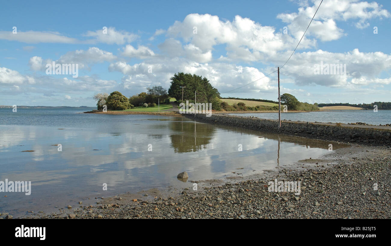 Cross Island Causeway Strangford Lough Northern Ireland Stock Photo - Alamy