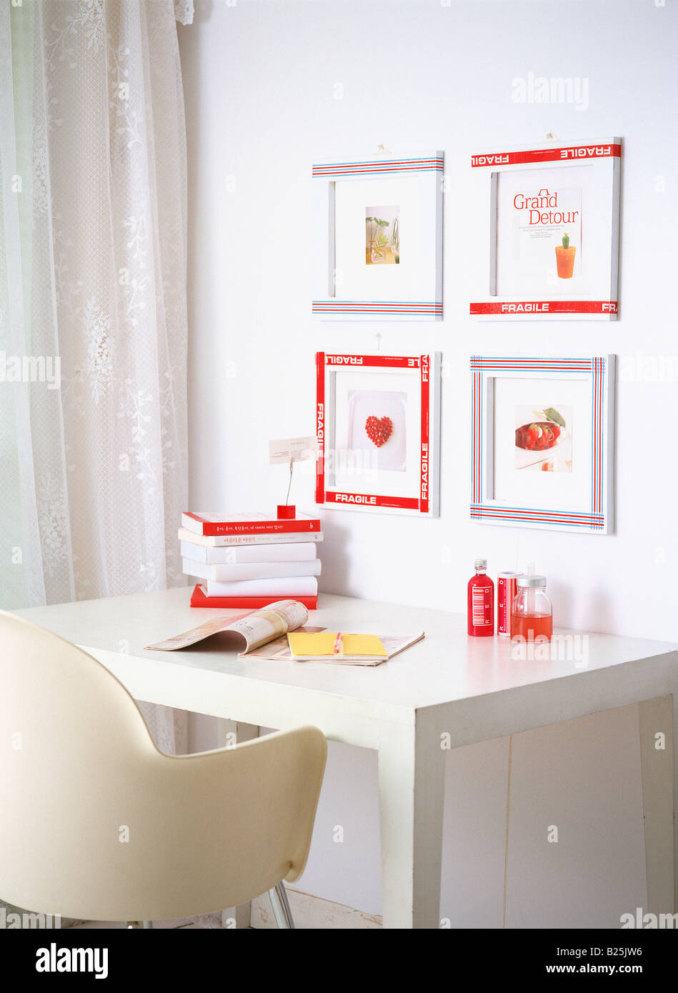 Home furnished with interior decoration objects Stock Photo - Alamy