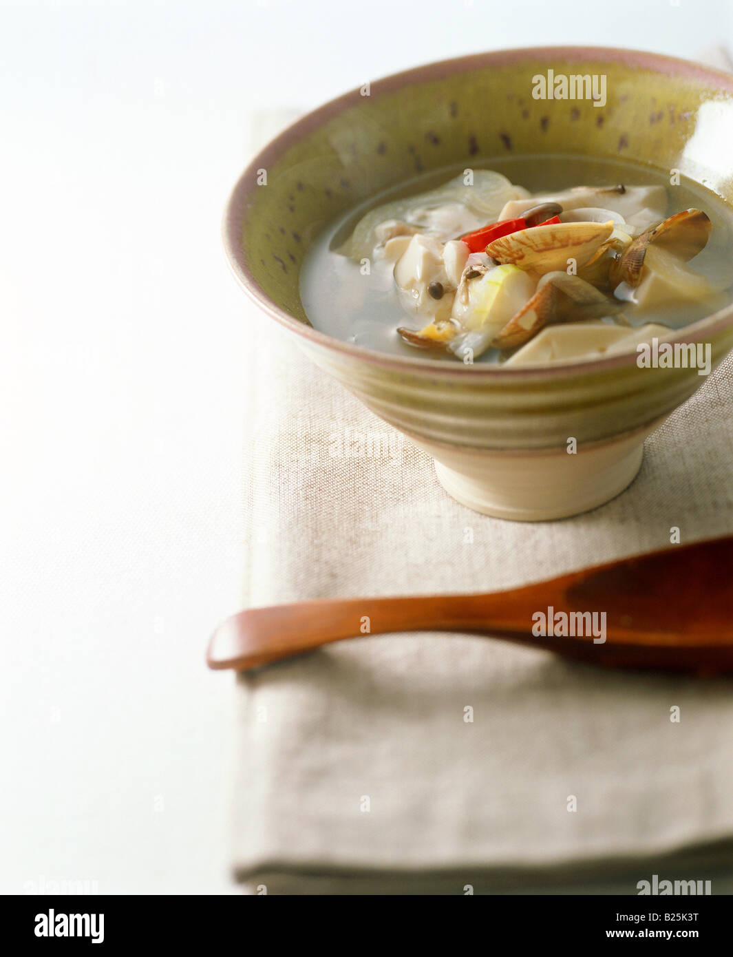 Asian seafood cuisine with variety of shrimp, fish and shell Stock ...