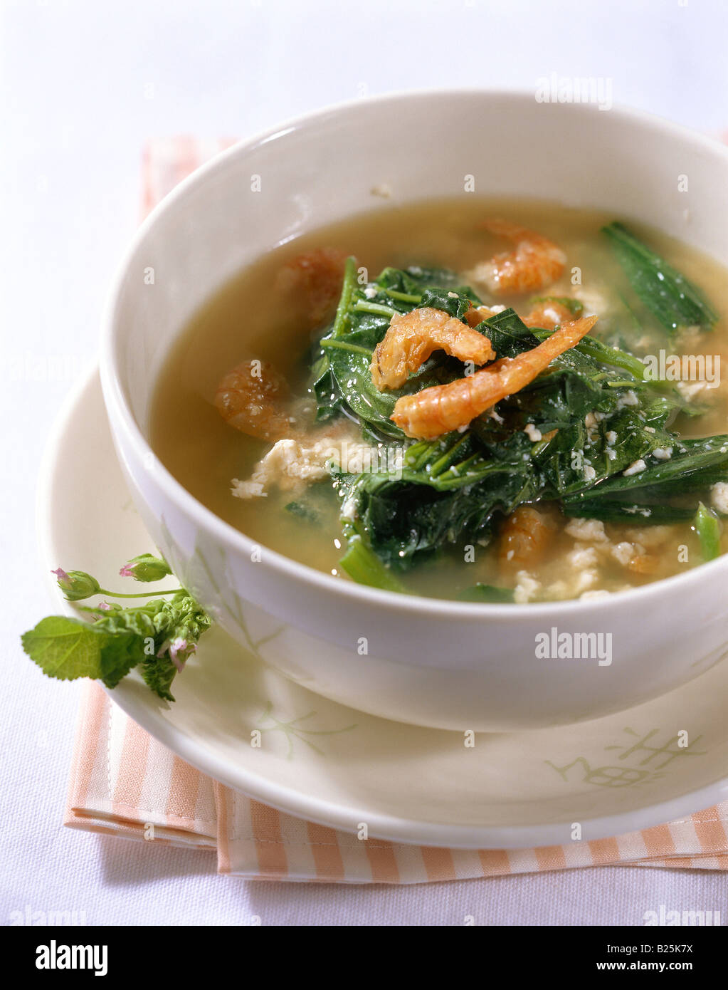 Asian seafood cuisine with variety of shrimp, fish and shell Stock ...