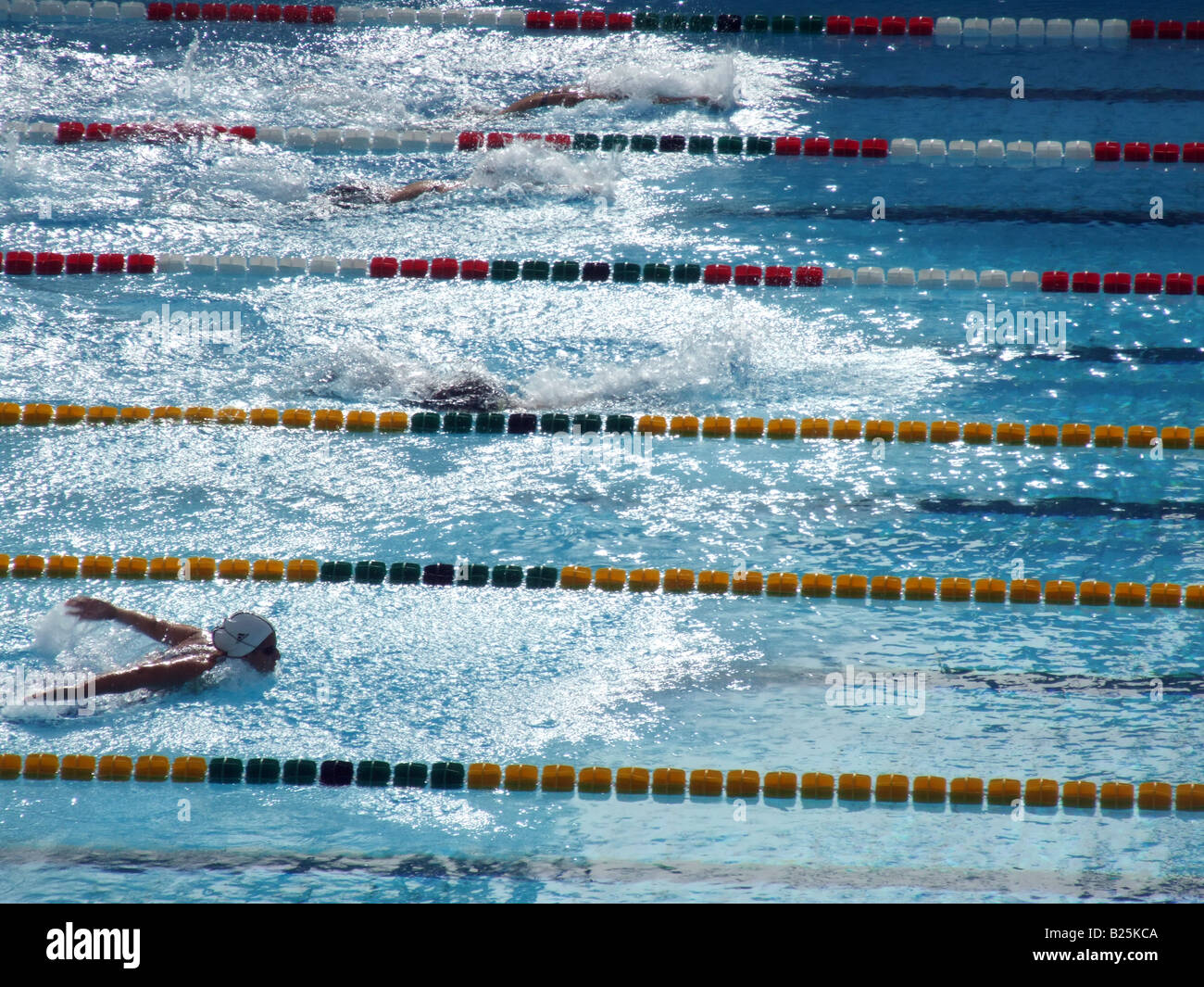 One swimmer in olympic pool in rome hi-res stock photography and images ...