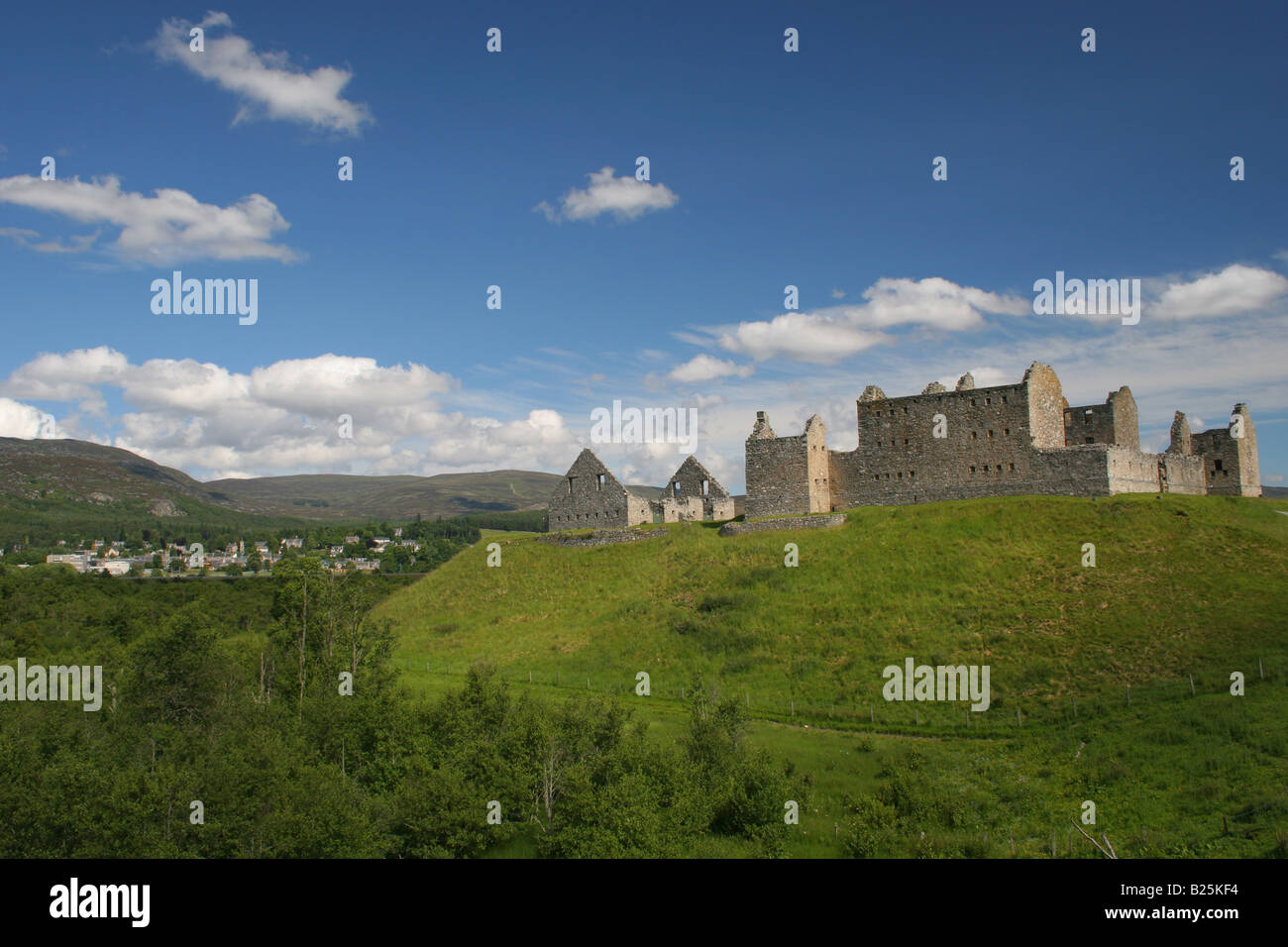 Ruthven Barracks on the Insh Marshes, Speyside, Grampians, Scotland ...