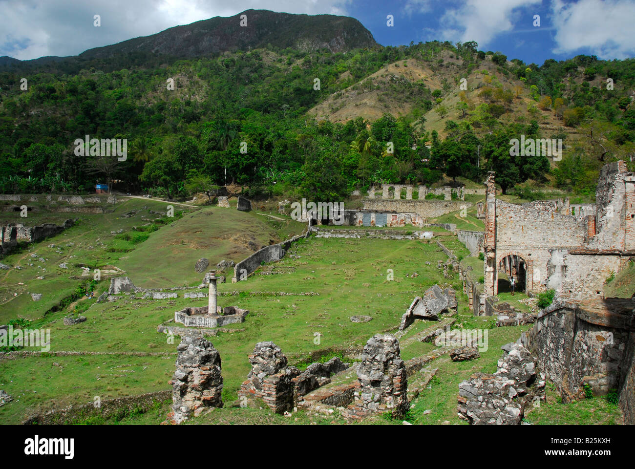 View of Ruins of Sans Souci Palace, Milot, Northern Haiti Stock Photo ...