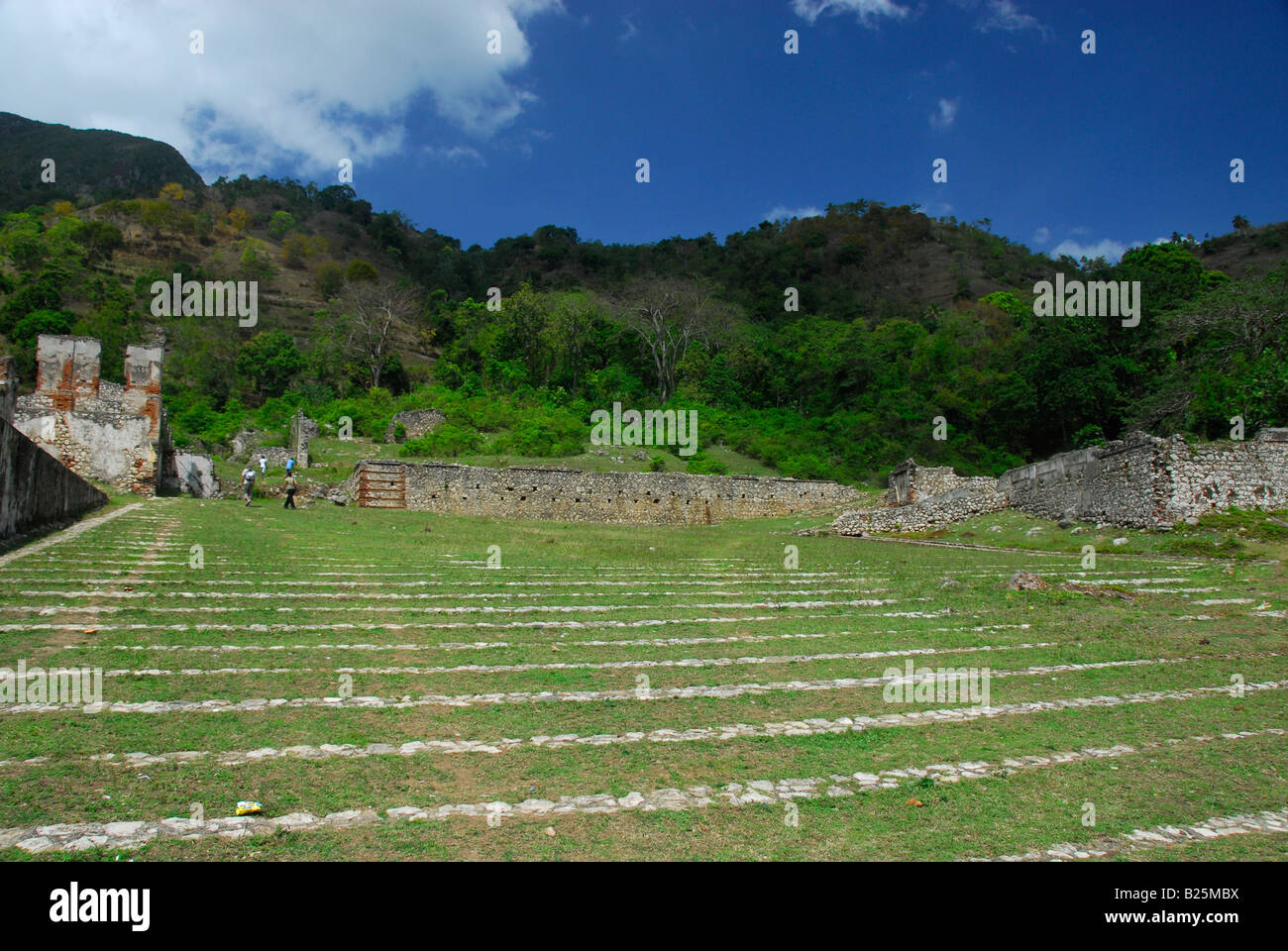 Entrance to the ruins of Sans Souci Palace, Milot, Northern Haiti Stock ...