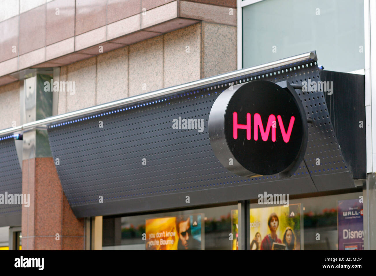 HMV shop sign England United Kingdom Stock Photo - Alamy