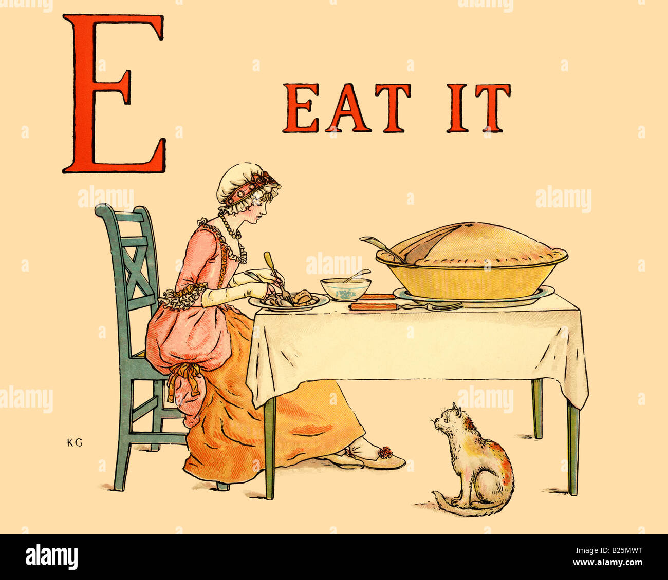 E Eat It Stock Photo - Alamy