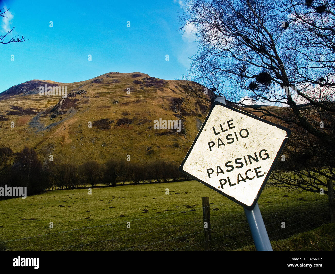 Passing Place, Wales Stock Photo - Alamy