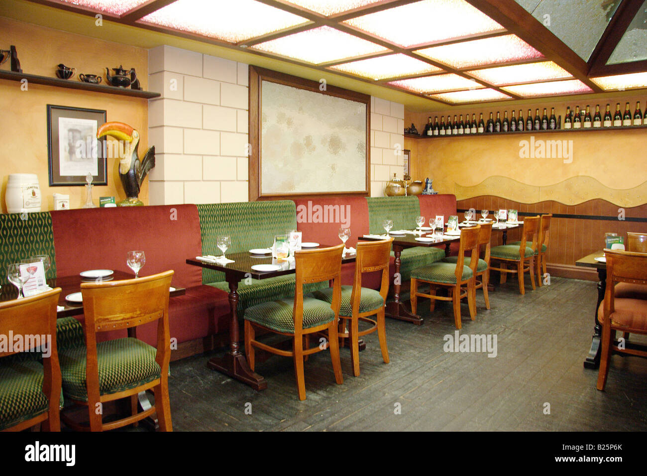 Interior view of restaurant Stock Photo - Alamy