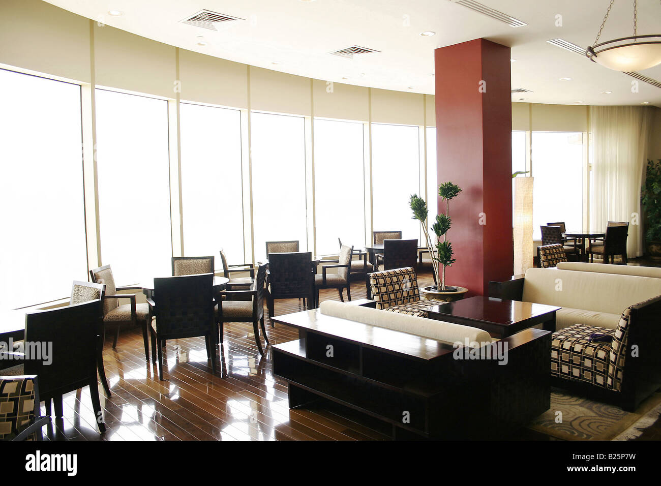 Interior view of restaurant Stock Photo - Alamy