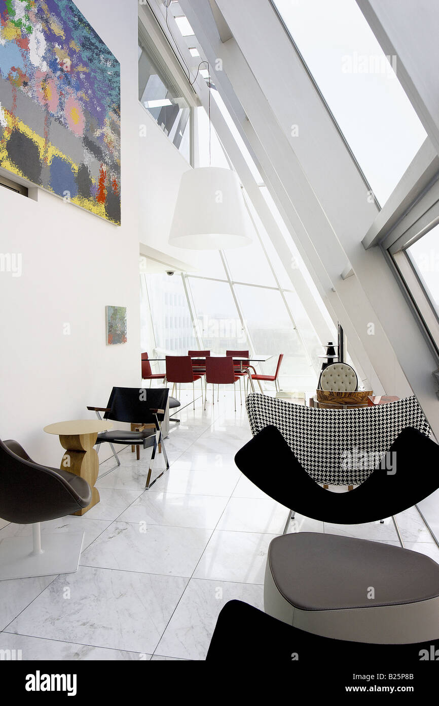 Interior view of café Stock Photo - Alamy