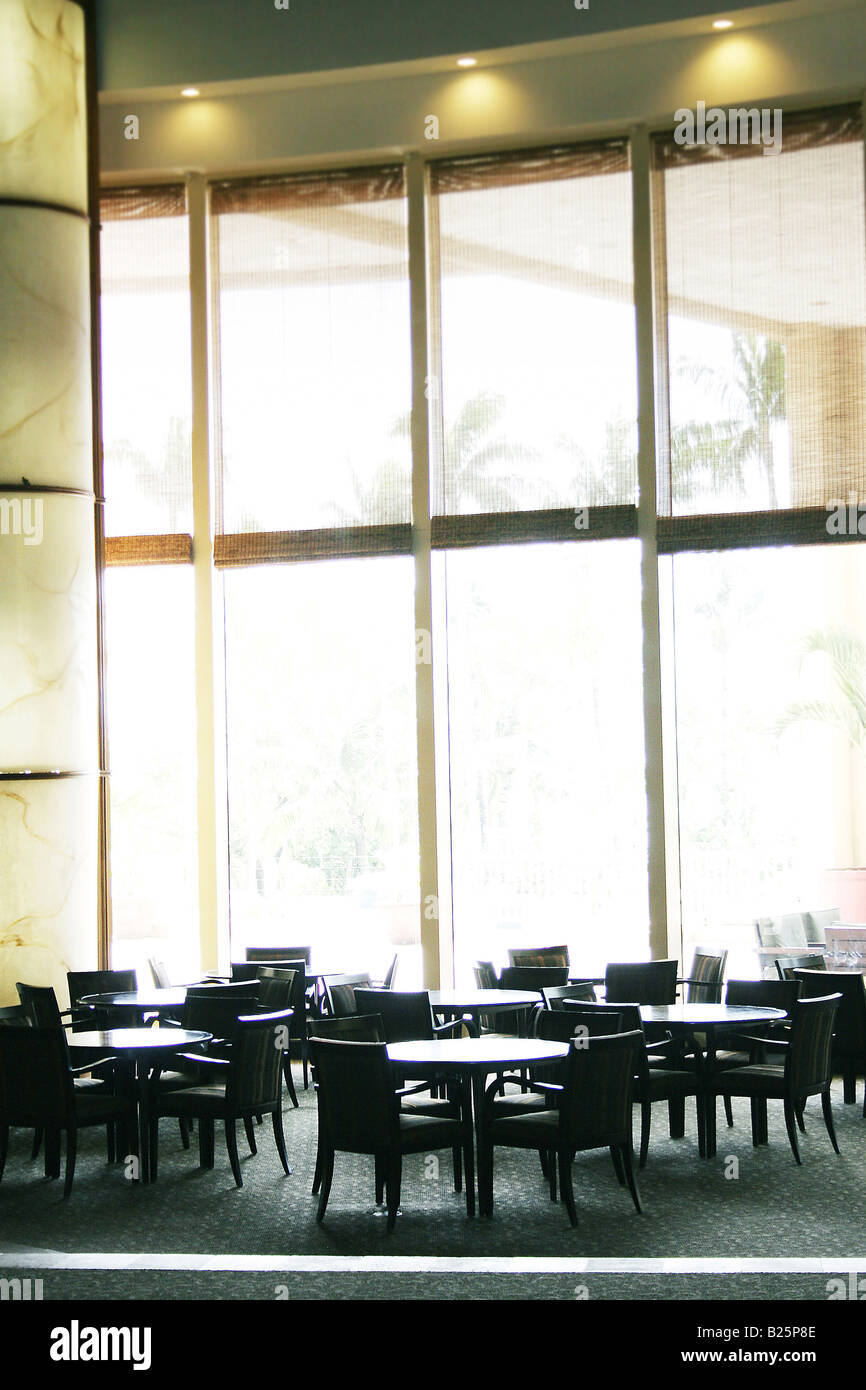 Interior view of restaurant Stock Photo - Alamy