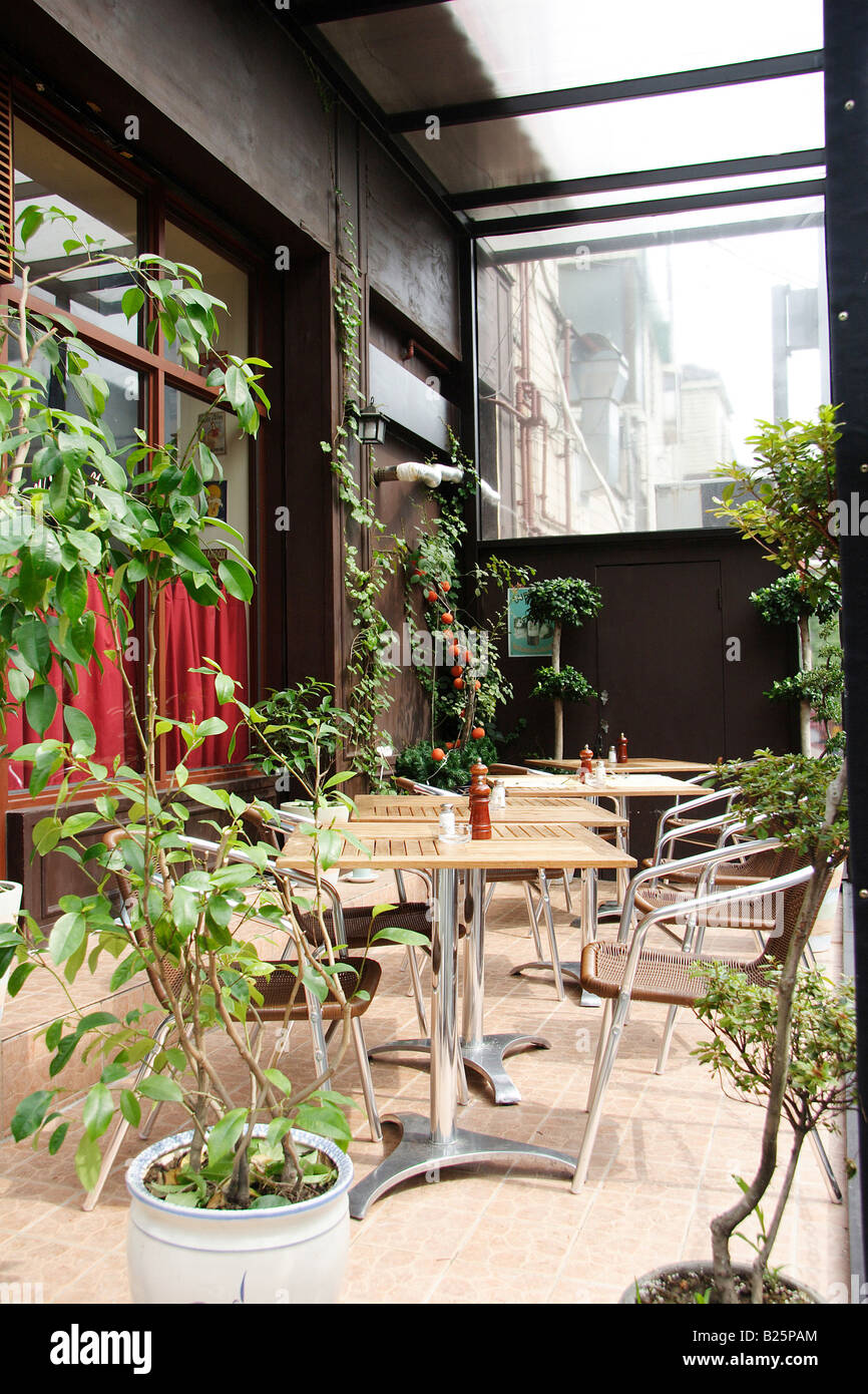 Interior view of café Stock Photo - Alamy