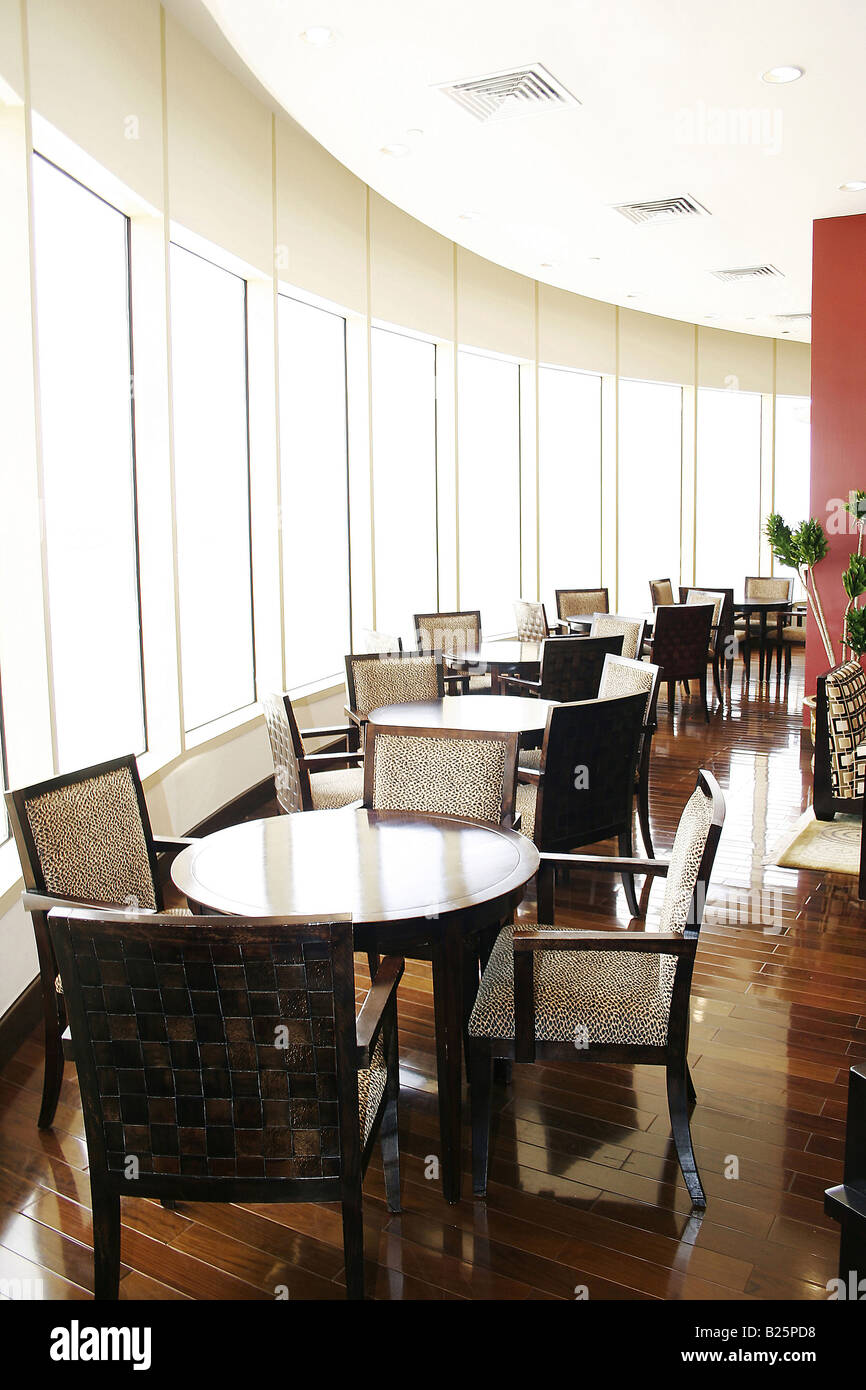 Interior view of restaurant Stock Photo - Alamy