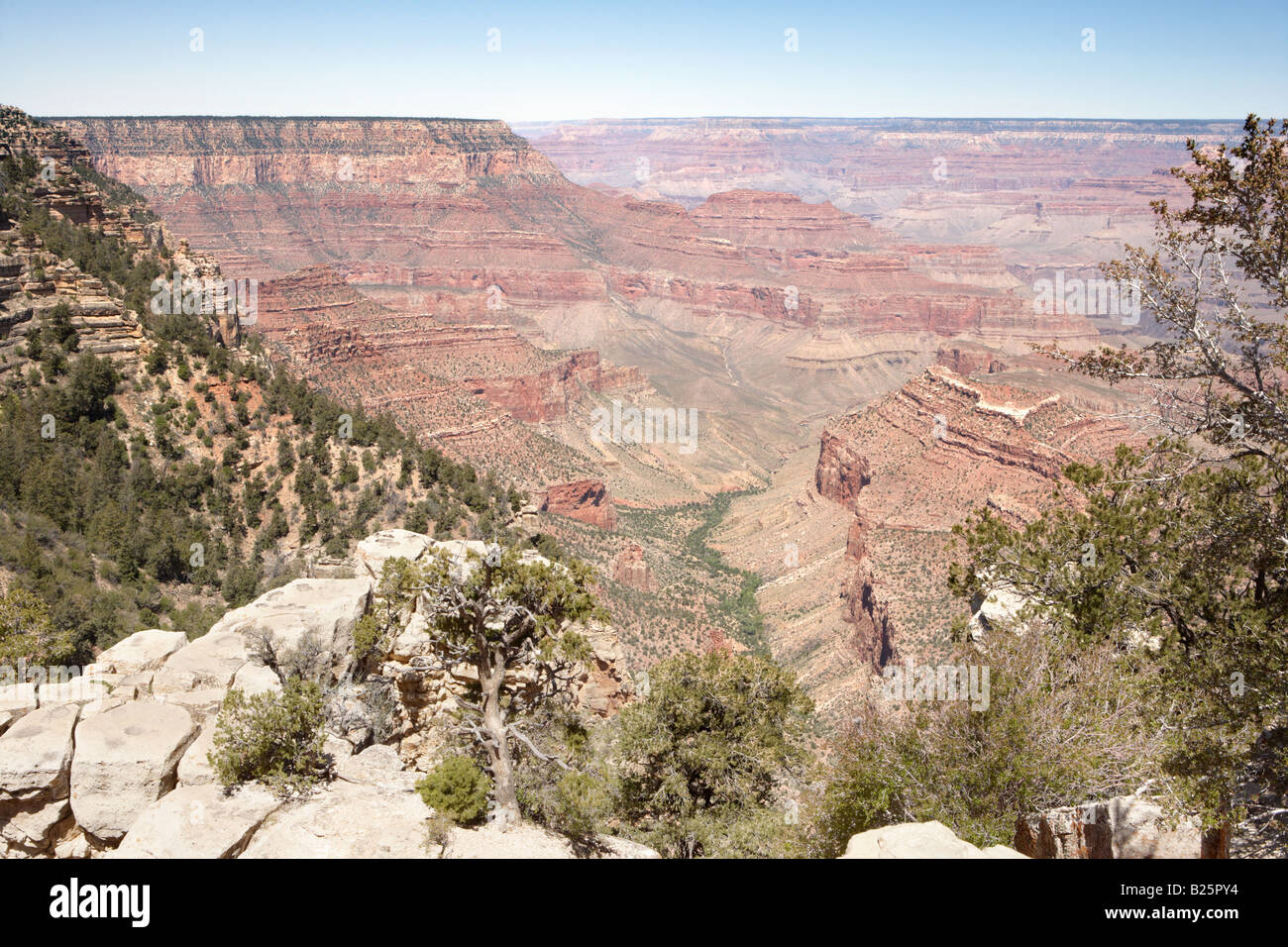 Grandview Point at South Rim of Grand Canyon in Arizona USA Stock Photo ...