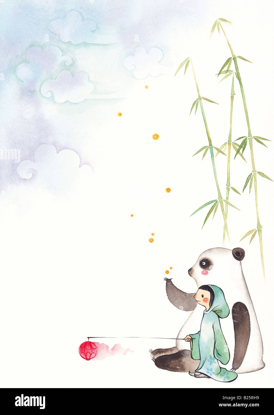 Illustrative guide to kids` imaginations Stock Photo - Alamy