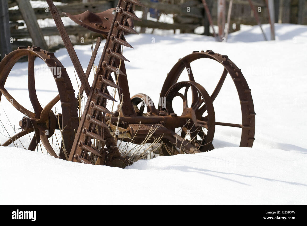 old farm machines Stock Photo - Alamy